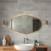 Half Circle LED Lighted Bathroom Mirror - Radius Bathroom Washbasin ...