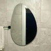 Half Circle LED Lighted Bathroom Mirror - Radius Bathroom Washbasin ...