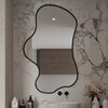 Half Circle LED Lighted Bathroom Mirror - Radius Bathroom Washbasin ...