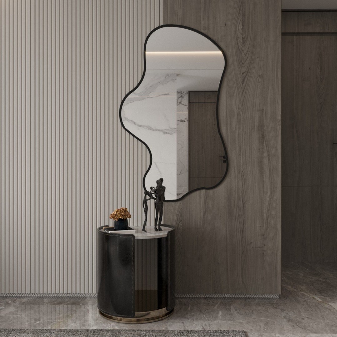 Wavy Console Wall Mirror - Squiggle Mirror - Wiggle Mirror ...