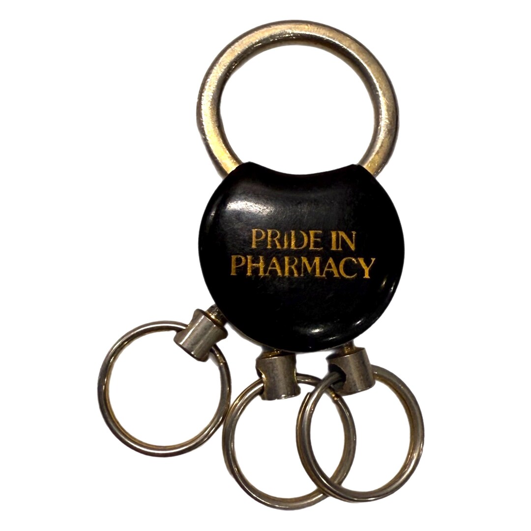Vintage PRIDE IN PHARMACY Key Chain Rings - Etsy
