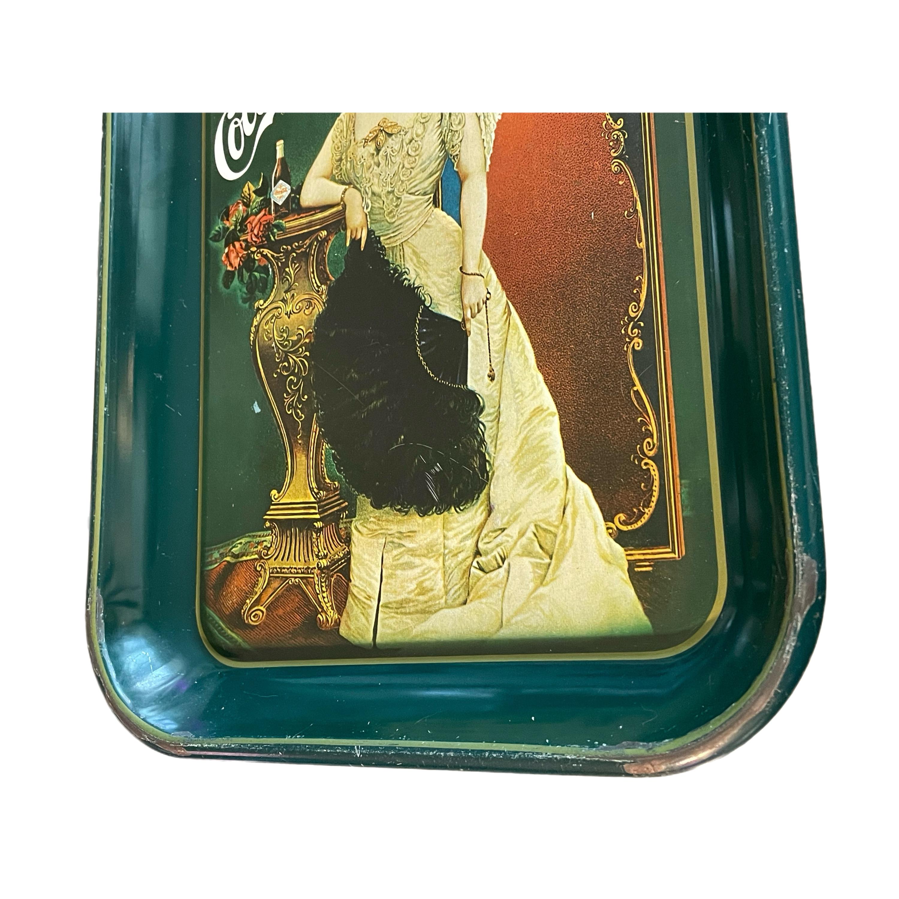 Vintage Coca-cola Green 75th Anniversary Tin Serving Tray - Etsy
