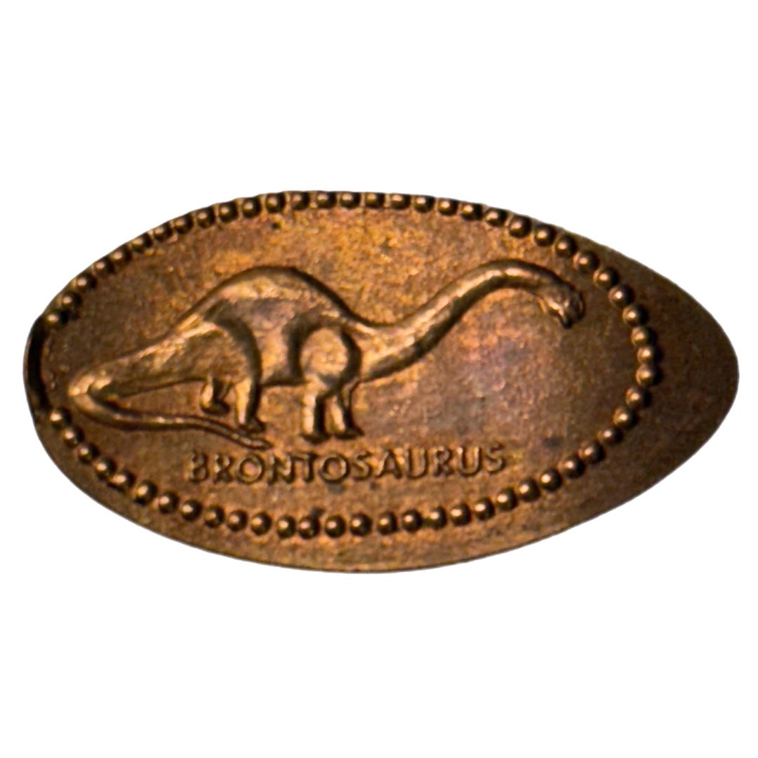 Vintage Brontosaurus Smashed Elongated Penny - Ridgefield, NJ - Vince ...