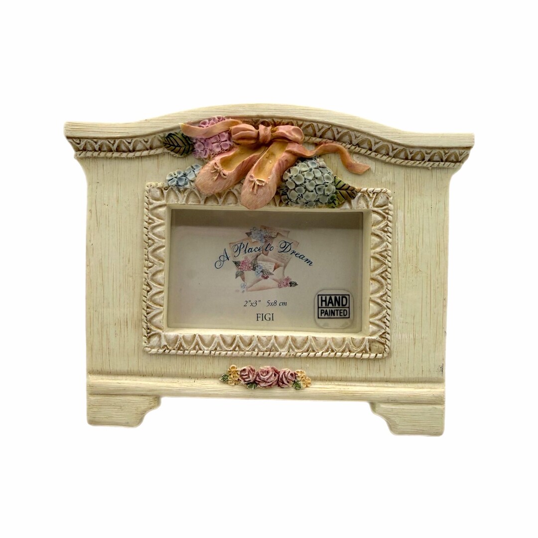 Vintage 1997 Figi Mini Resin 3D Hand-painted Ballet Floral 2x3-inch ...
