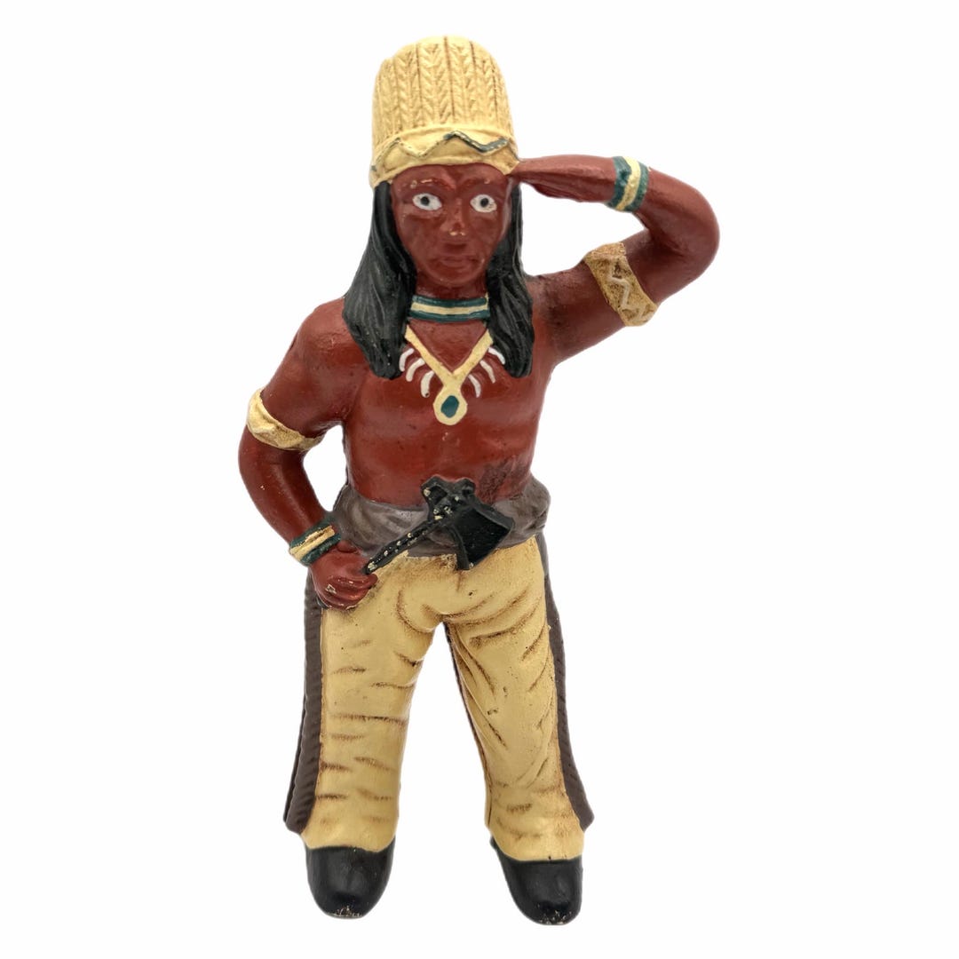 Antique Hubley Manufacturing Company “indian With Tomahawk” Cast Iron ...