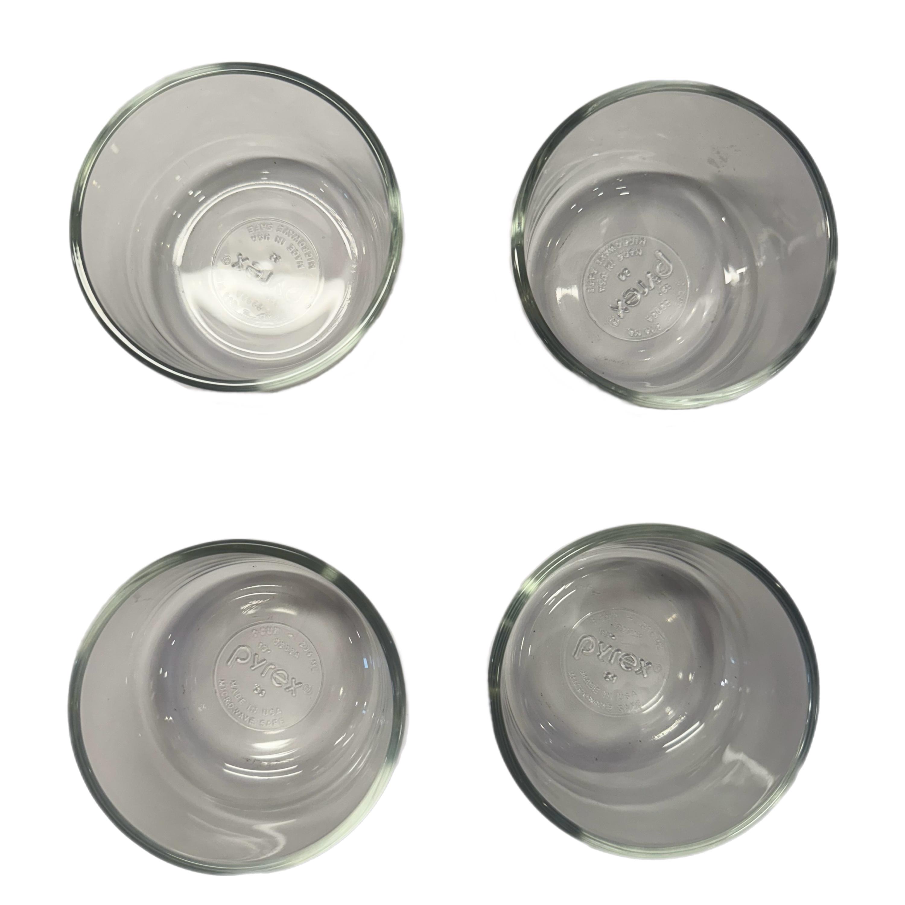 Set of 4 Vintage Pyrex Mini Glass Bowls + Forest Green Lids - Etsy