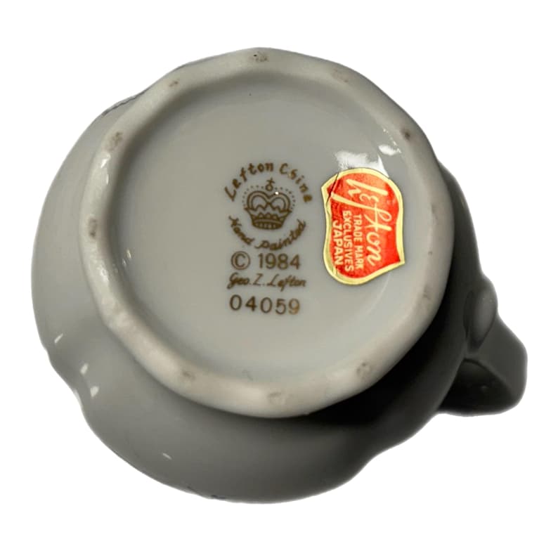 Vintage Lefton China 50th Anniversary Creamer - 1960s Japan Porcelain ...