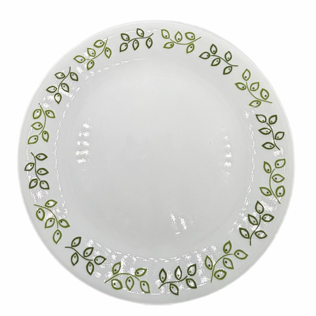 Corelle Neo Leaf 10.25” Dinner Plate – Green Leaves - Discontinued - Etsy