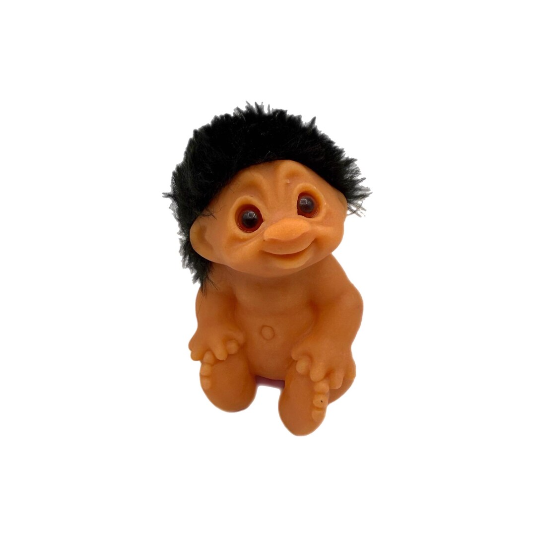 Vintage 1985 Mini 3” Sitting Troll Doll - Etsy
