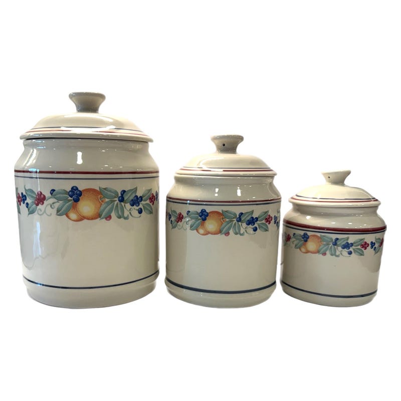 Vintage Corelle Canisters - Etsy