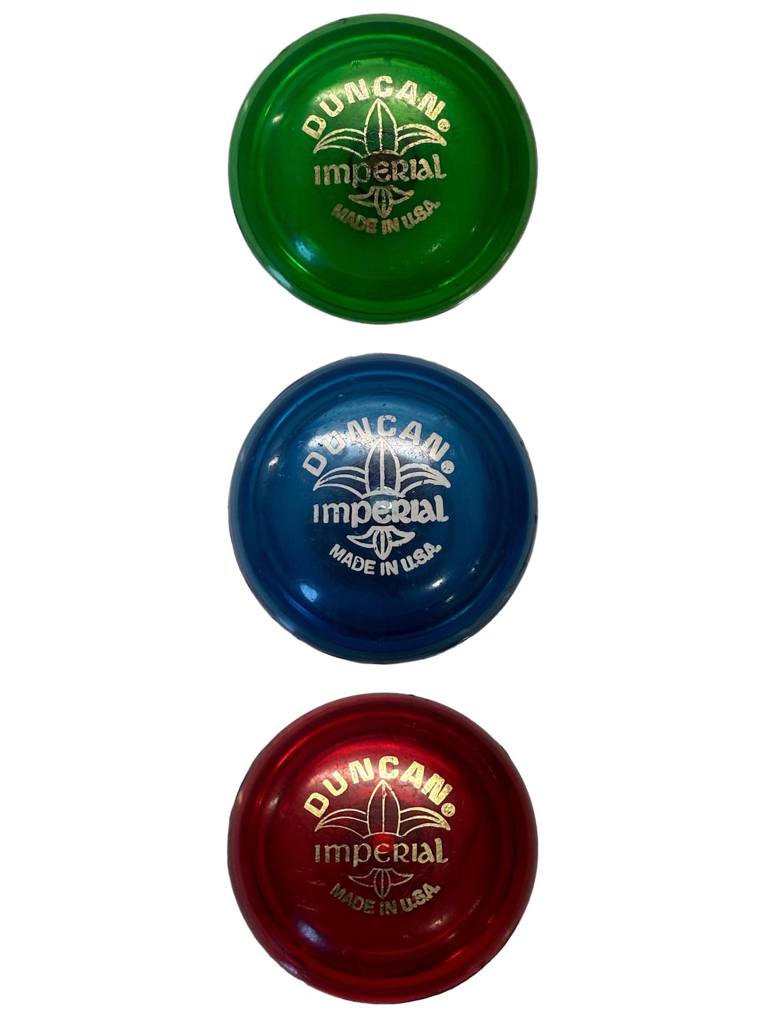 Set of 3 Vintage Duncan Yo-yos - Red / Blue / Green - Etsy