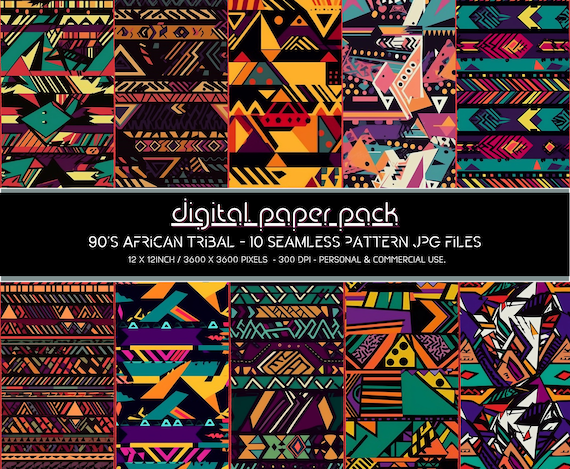 Bright African Tribal Patterns