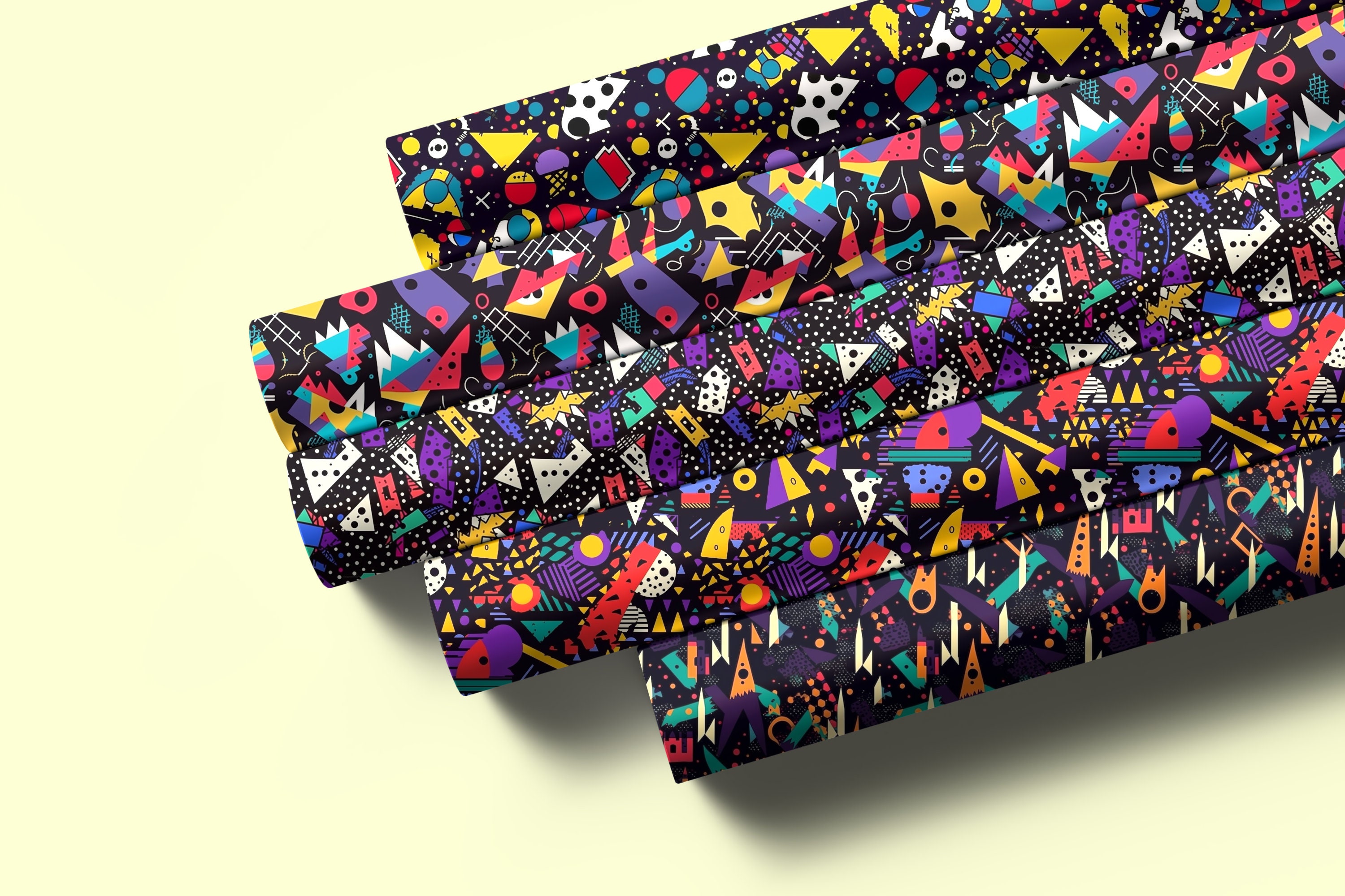 90s Goth Memphis Patterns Seamless Digital Paper Pack Scrapbooking ...