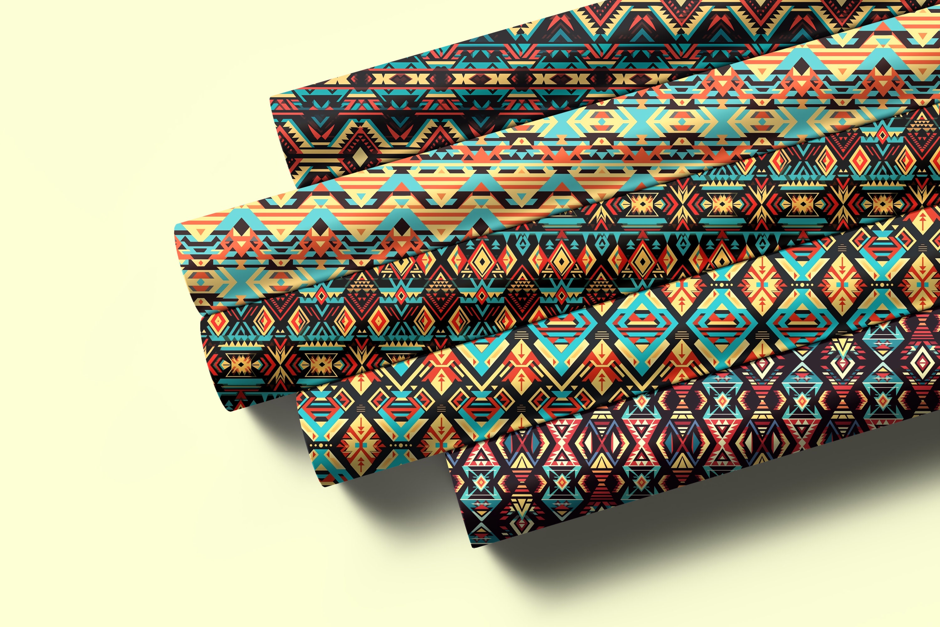 Aztec V2 Patterns Seamless Digital Paper Pack Scrapbooking, Digital ...