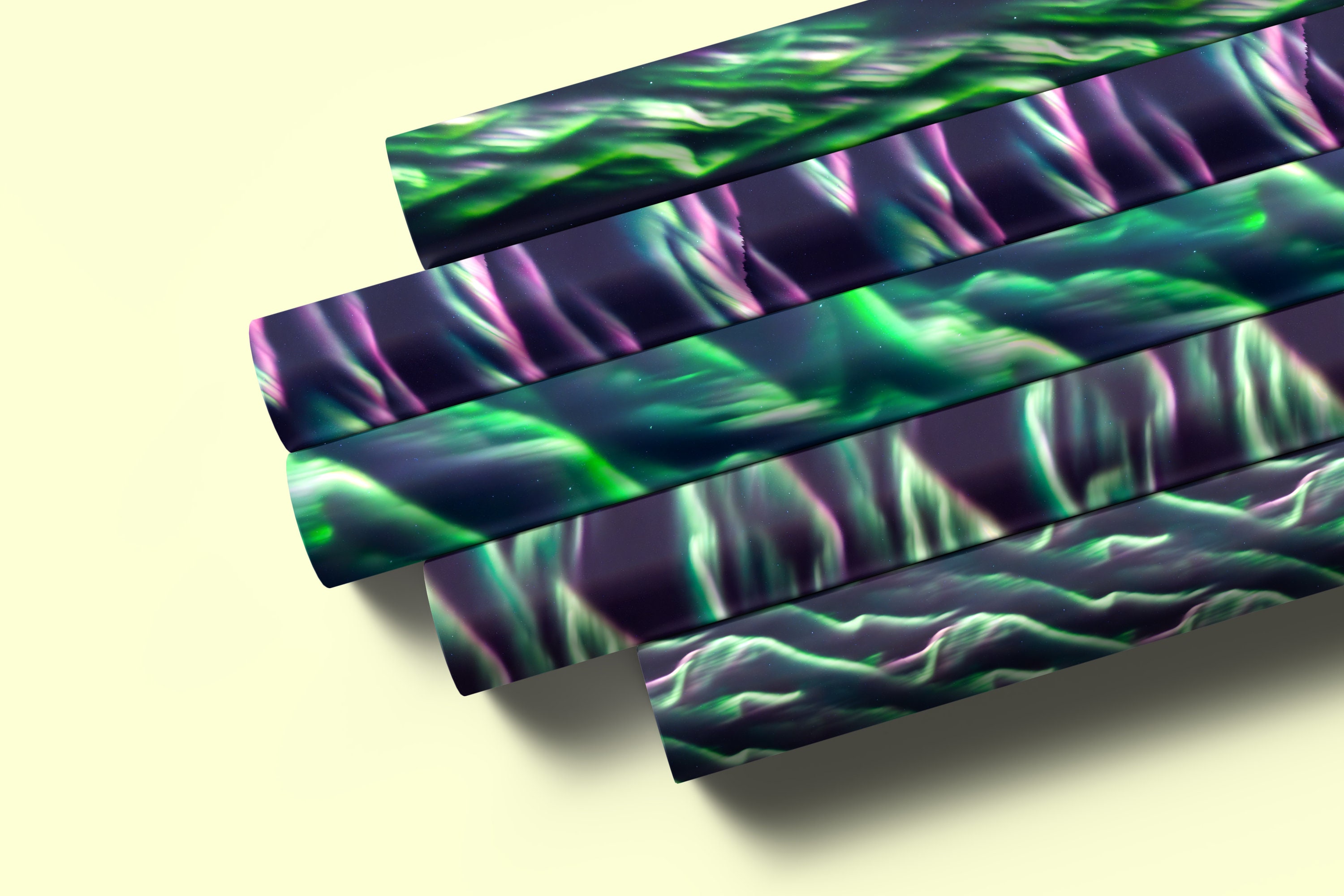 Northern Lights Patterns Seamless Digital Paper Pack Scrapbooking ...