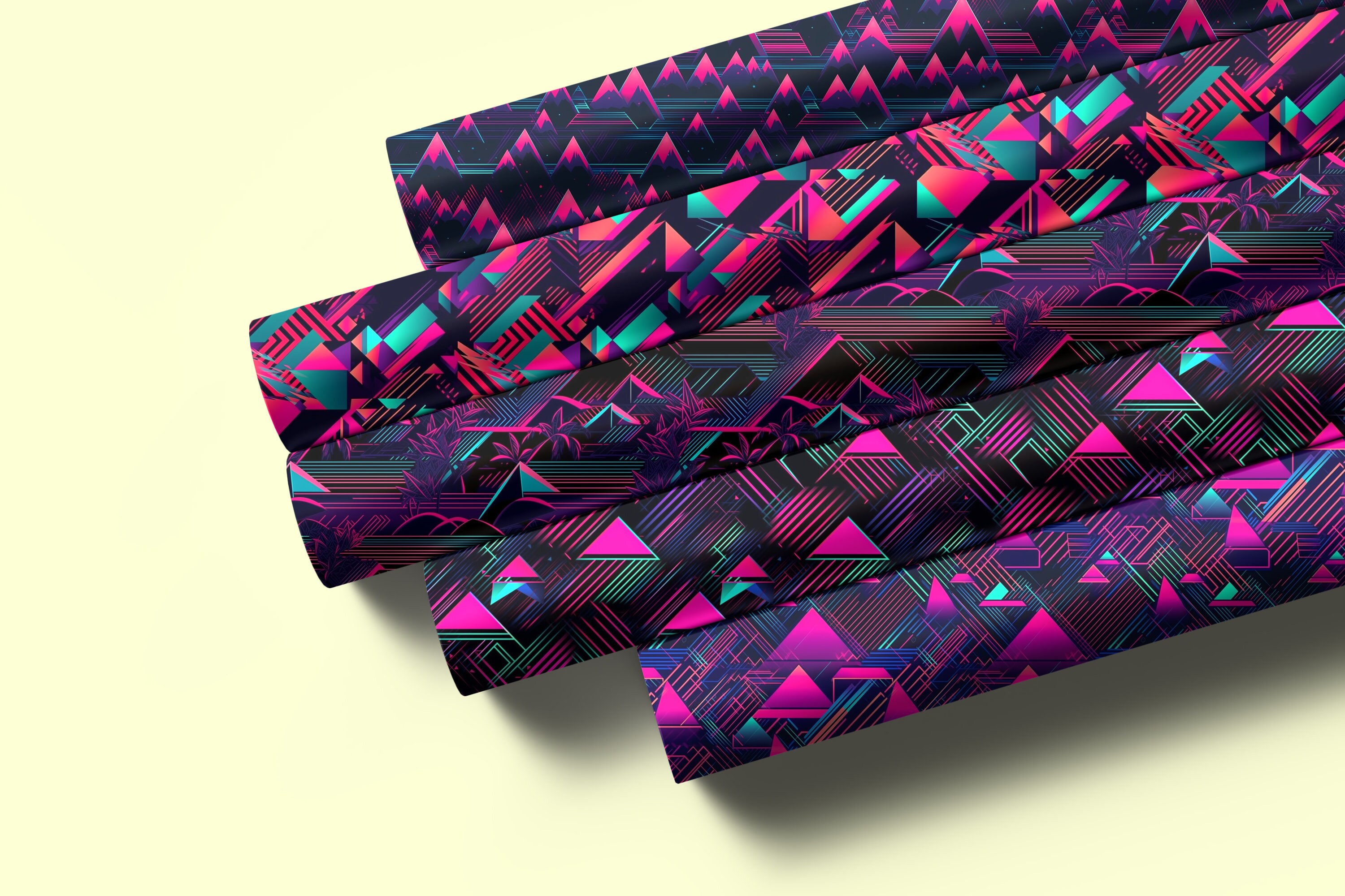 Synthwave Patterns - Seamless Digital Paper Pack - Scrapbooking, Digital Background, POD, Amazon ...