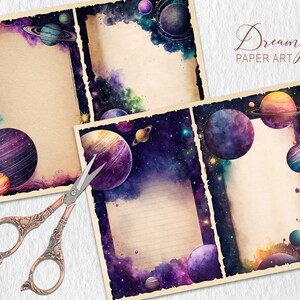 Planets Junk Journal Pages, Space Junk Journal Kit, Cosmos Junk Journal ...