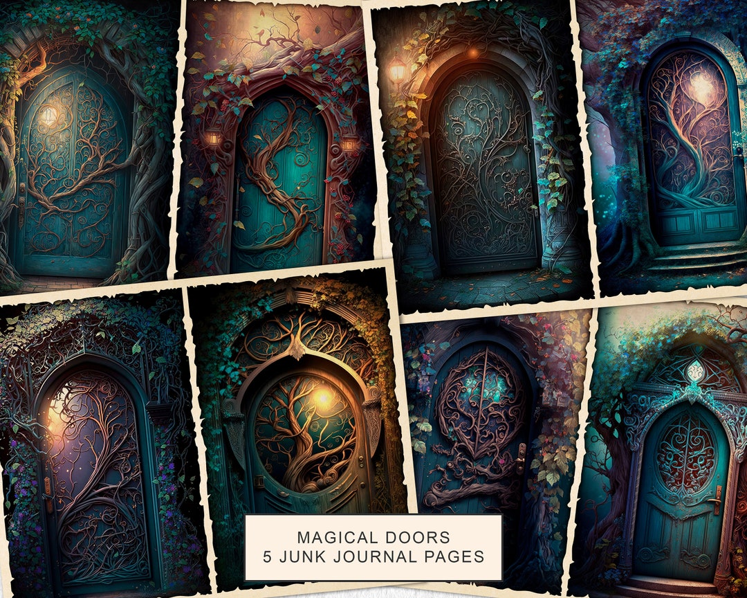 Magical Doors Junk Journal Kit Journal Pages, Fantasy Doors Junk ...