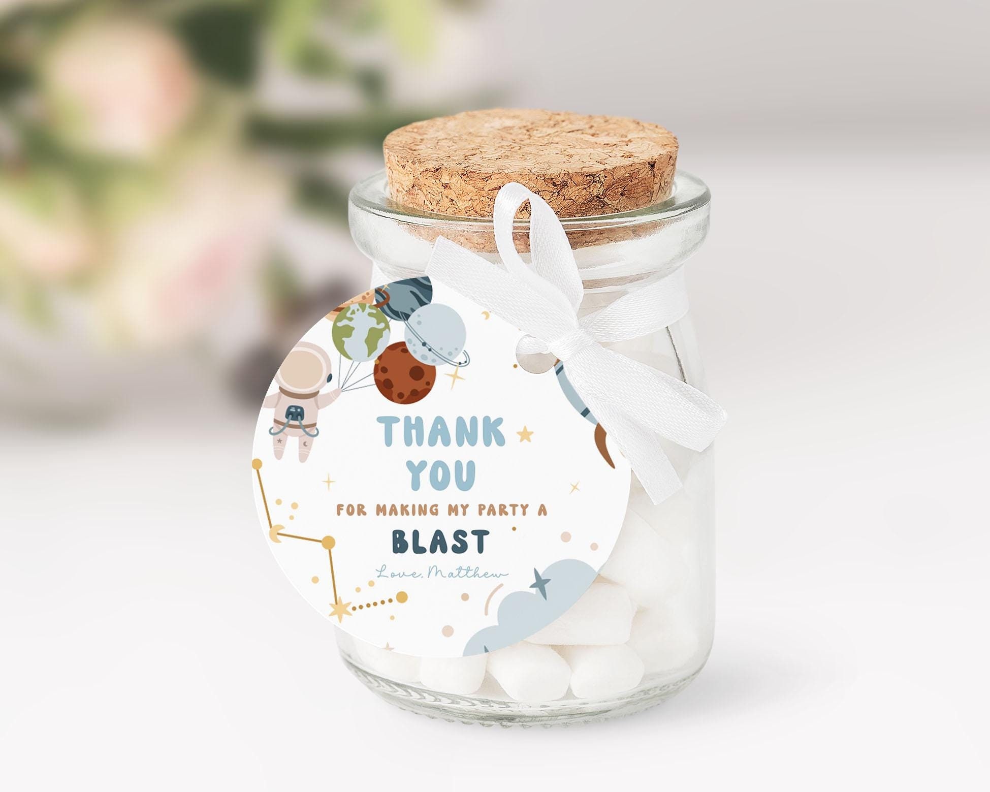 Space Birthday Favor Tags: First Trip Around the Sun (printable ...