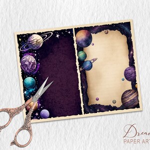 Planets Junk Journal Pages, Space Junk Journal Kit, Cosmos Junk Journal ...