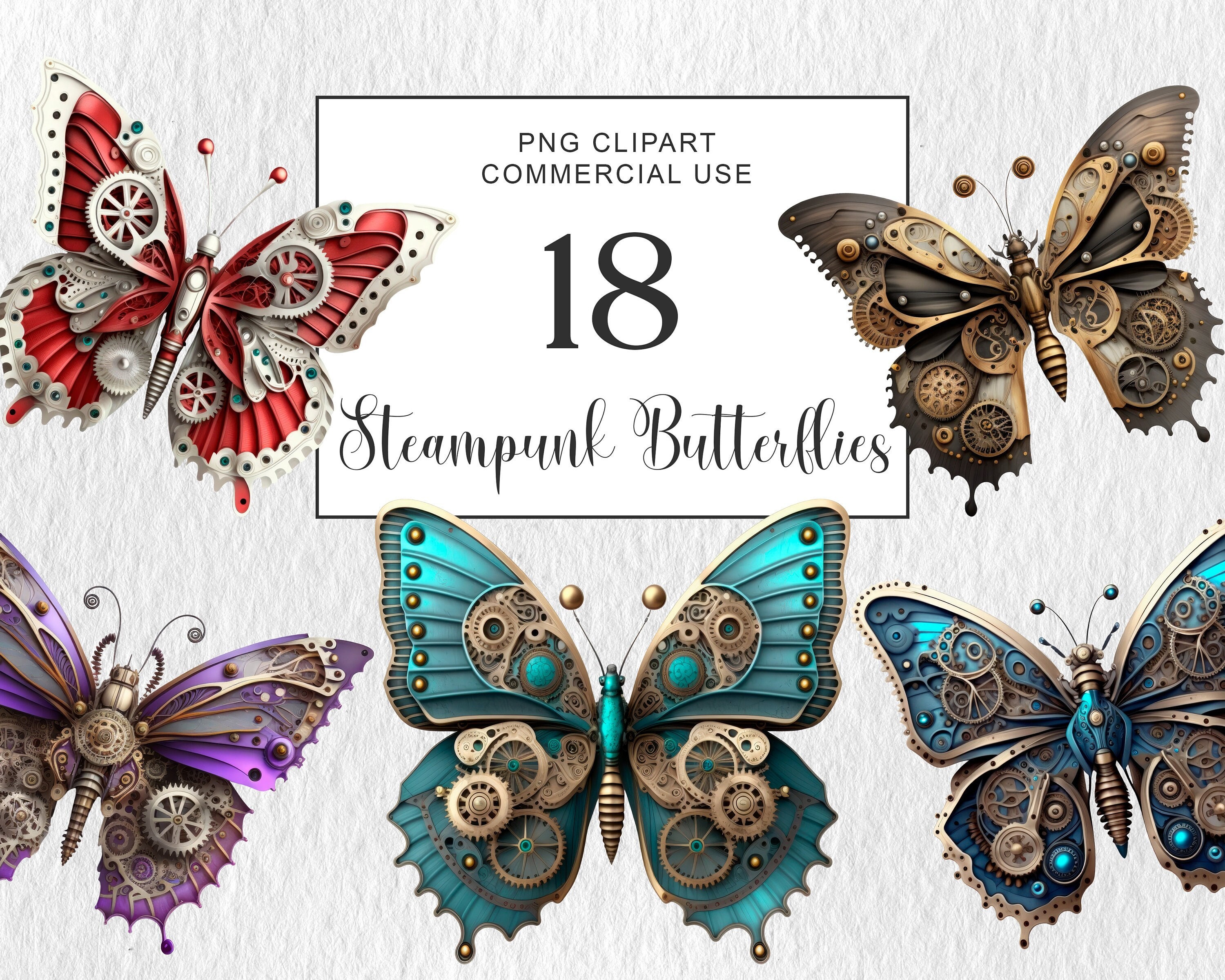 Steampunk Butterfly Png