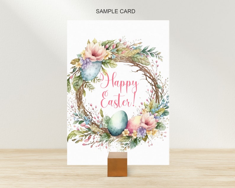 Easter Wreath Clipart PNG Watercolor Wreath Clipart, Spring Flower and ...