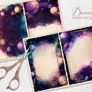 Planets Junk Journal Pages, Space Junk Journal Kit, Cosmos Junk Journal ...