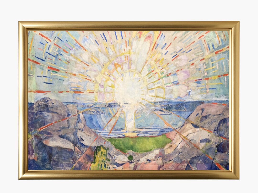 Vintage Edvard Munch Digital Download Art Print, Solenintro 1912 Wall ...