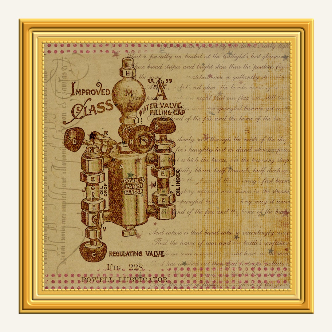 Vintage Steampunk Sewing Machine Art Print: Industrial Loft Decor ...