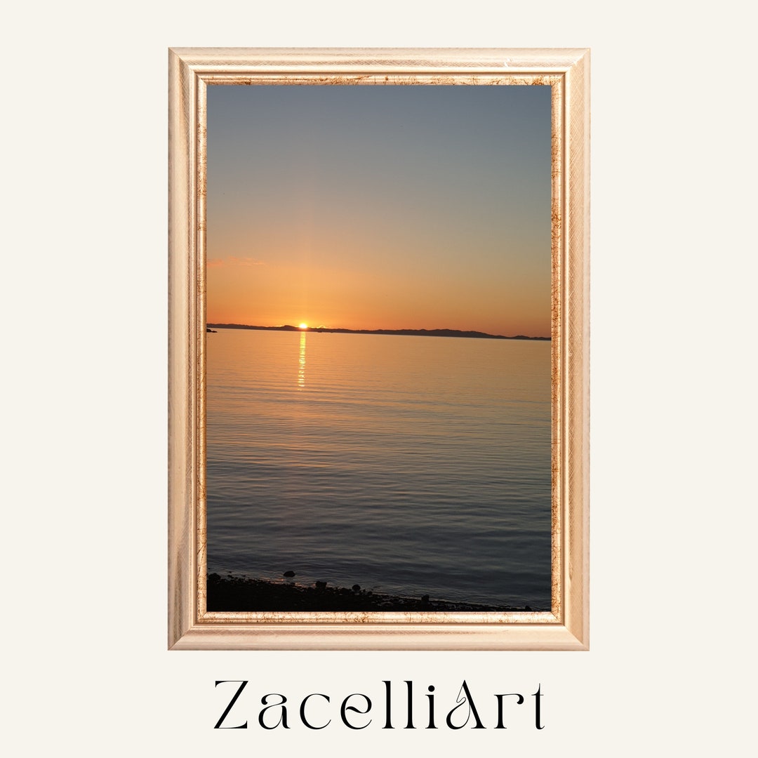 Ocean Sunset Fine Art Photography Print, Ocean Minimalist Wall Art ...