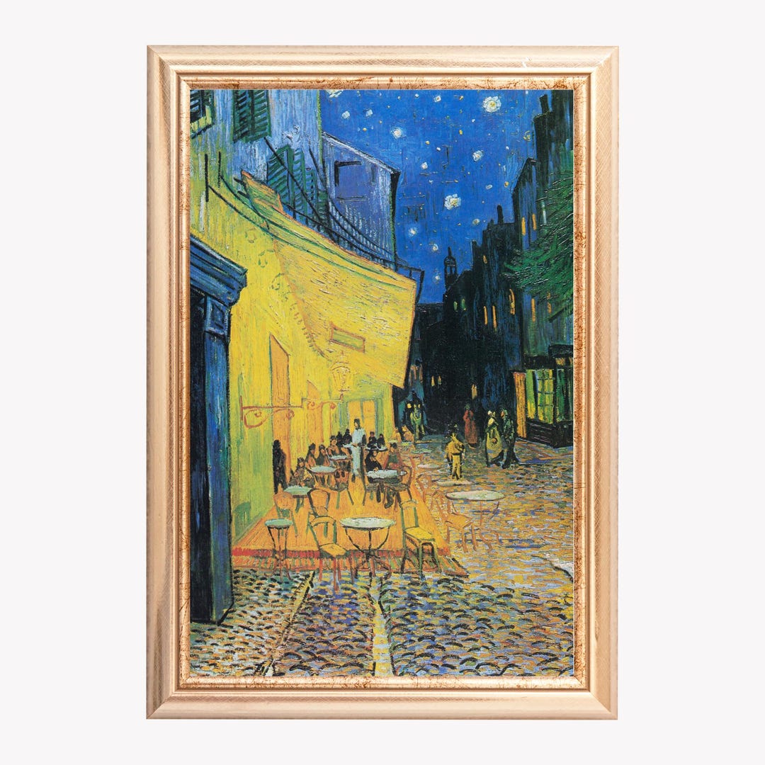 Van Gogh Cafe Terrace Art Print, Digital Download, Landscape Wall Art ...
