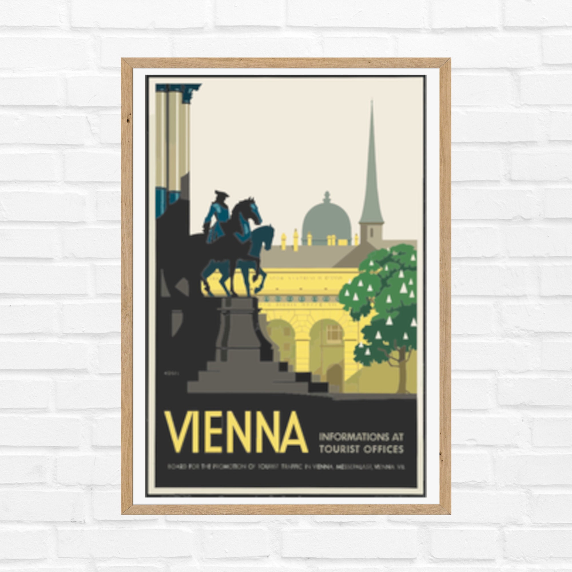 Destination Vienna Travel Poster Digital, Bygone Days Instant Digital ...