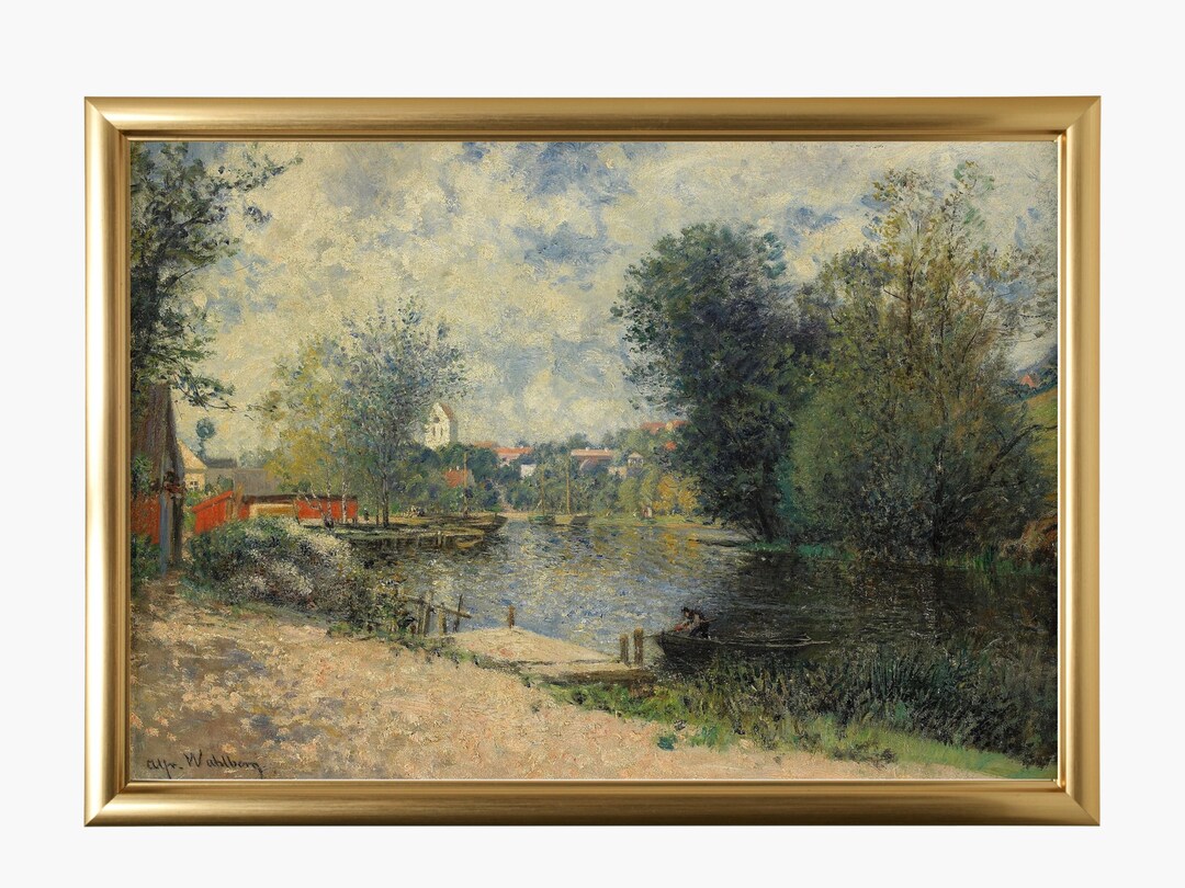 Alfred Wahlberg Art Painting Digital Download Landscape Art Wall ...