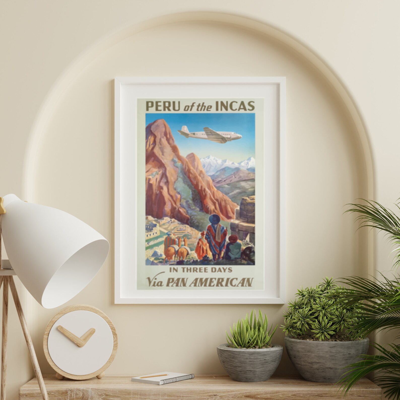 Destination Peru Travel Poster Digital, Bygone Days Instant Digital ...