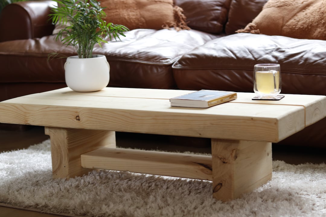 Reclaimed Chunky Wood Coffee Table - Etsy