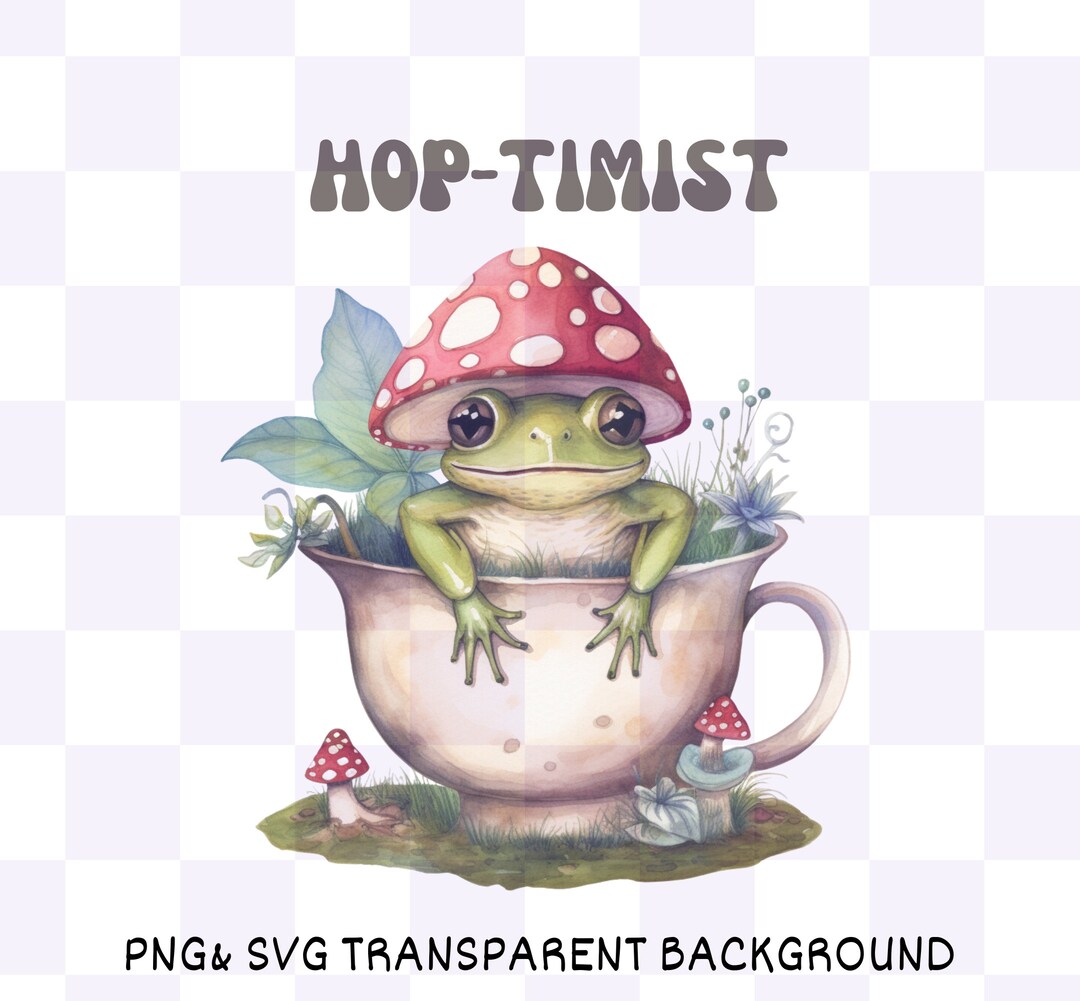 Cottagecore Froggy clipart PNG & SVG file/retro frog - Etsy Portugal