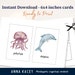 20 Sea Animals Flash Cards Montessori for Pre-schoolers, Fun Flashcards ...