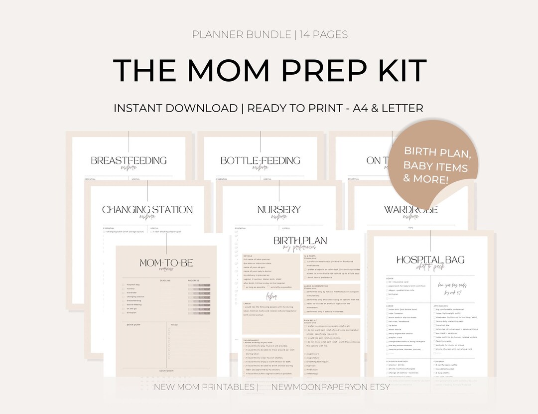 New Mom Checklist | Maternity Documents | Baby Planning | Hospital Bag ...