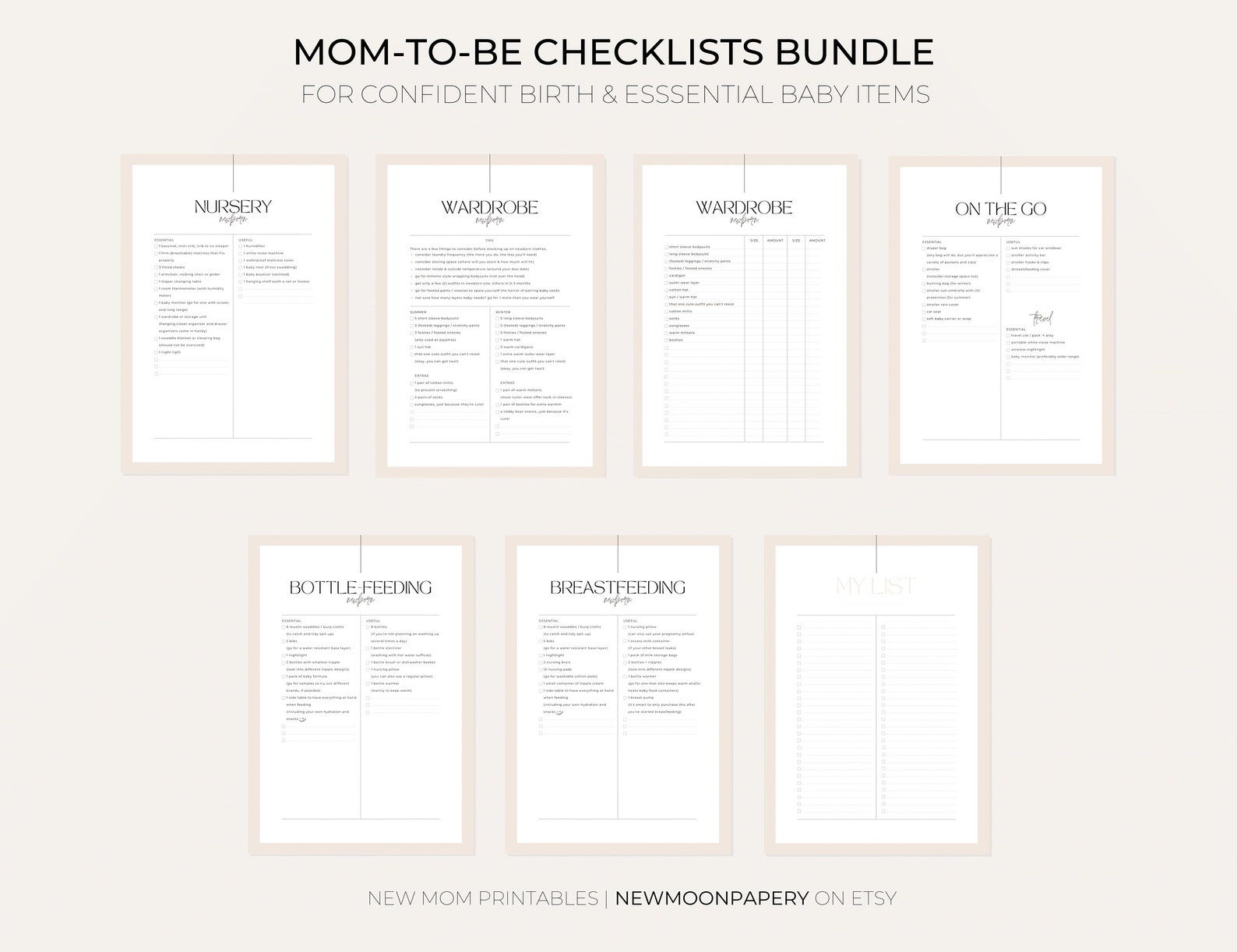 Mom Prep Kit - Digital Planner | Mom to Be Planner | Birth Plan ...
