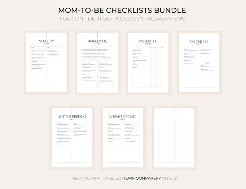 Mom Prep Kit - Digital Planner | Mom to Be Planner | Birth Plan ...