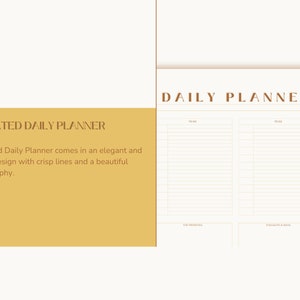 Undated Daily Planner off White Edition, Printable and Digital, Pdf ...