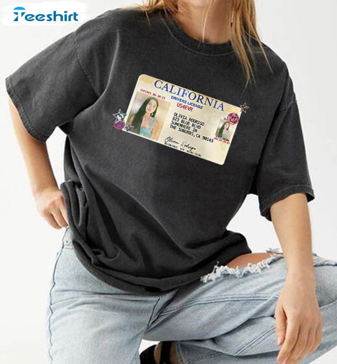 Drivers License Olivia Rodrigo Shirt Summer Driver License - Etsy