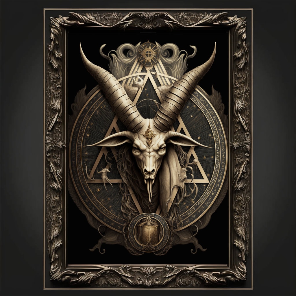 Baphomet Art Print Devil Art Satan Print Lucifer Poster Renaissance ...