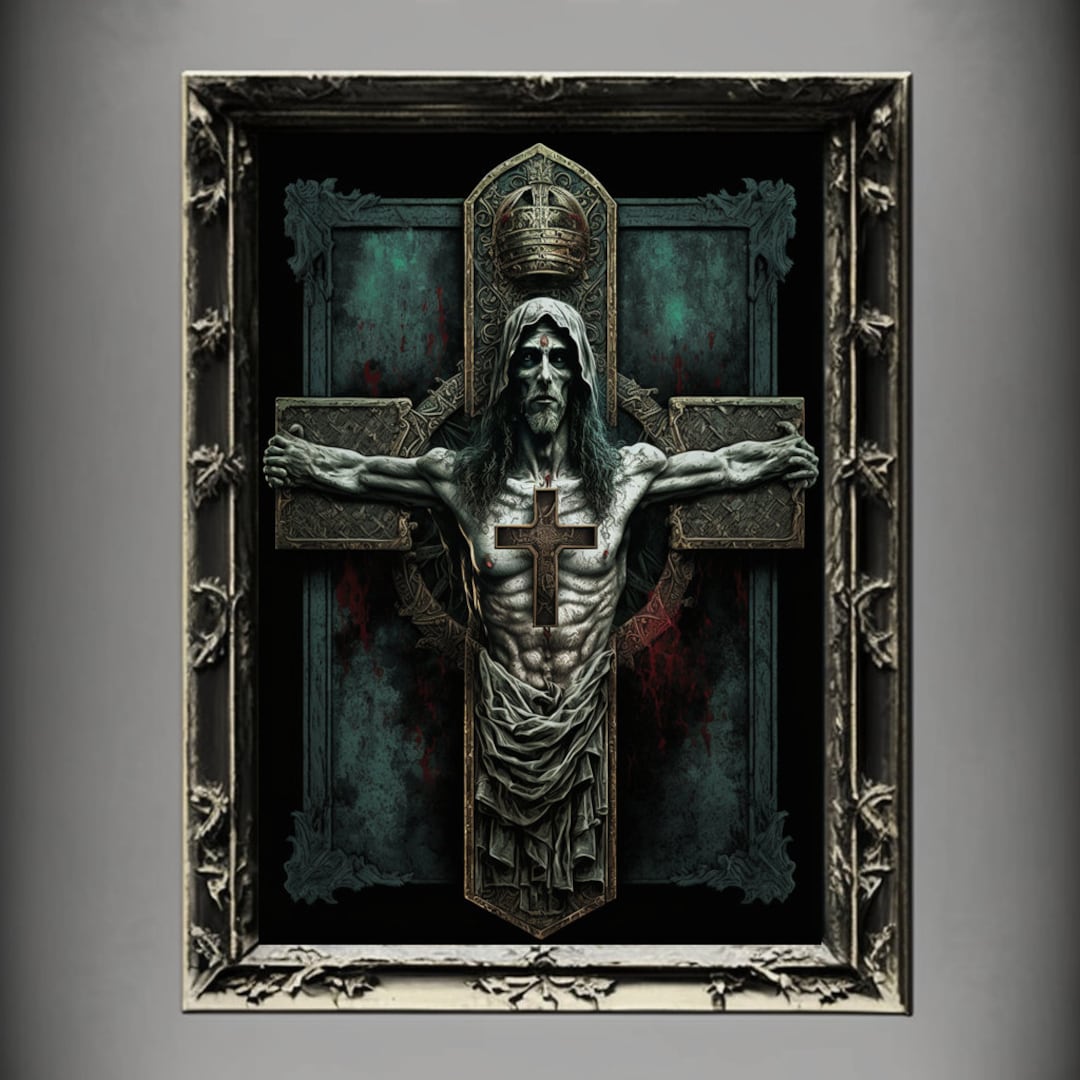 Crucifixion Art Print, Jesus Christ Crucifixion Print Poster ...