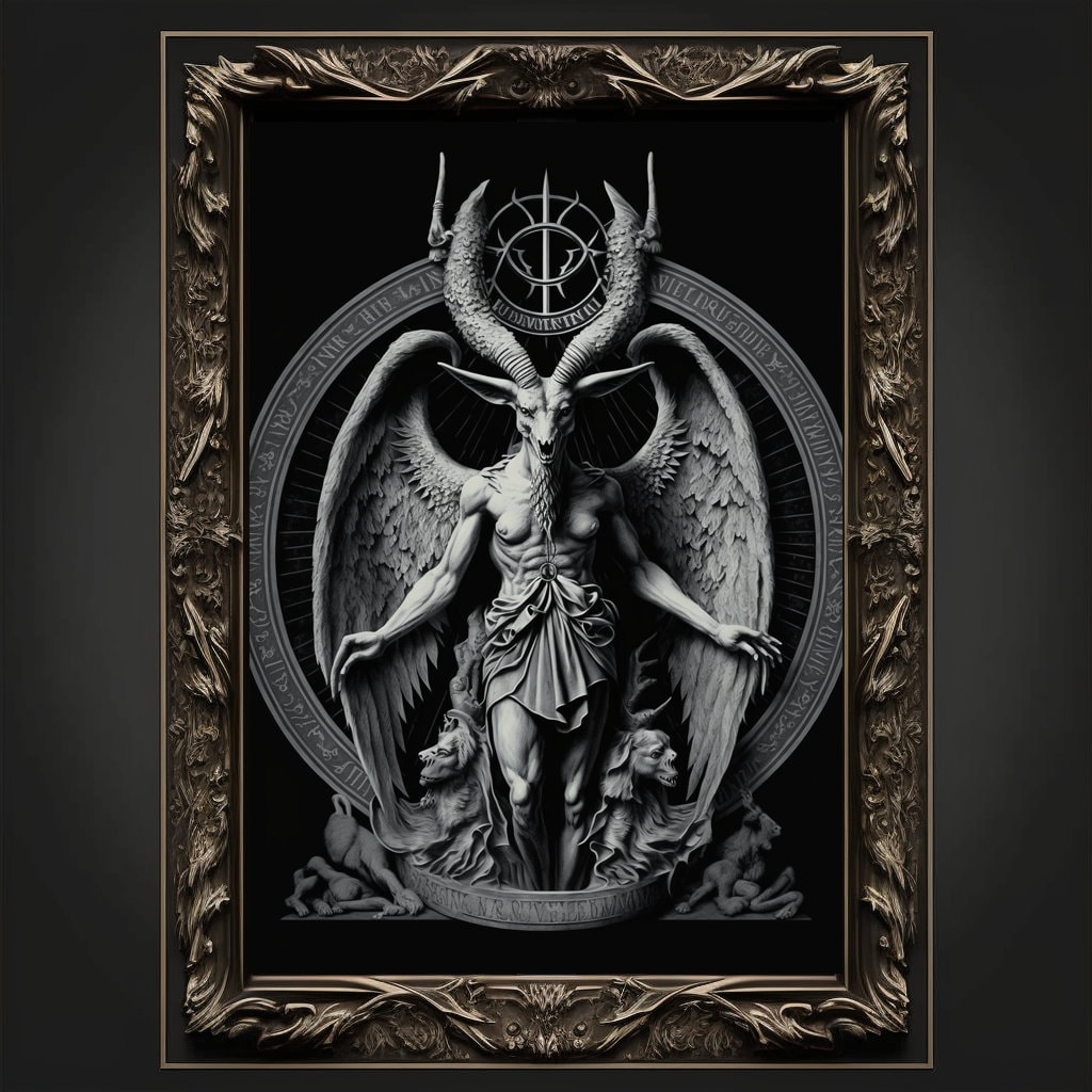 Baphomet Art Print Devil Art Satan Print Lucifer Poster Renaissance ...