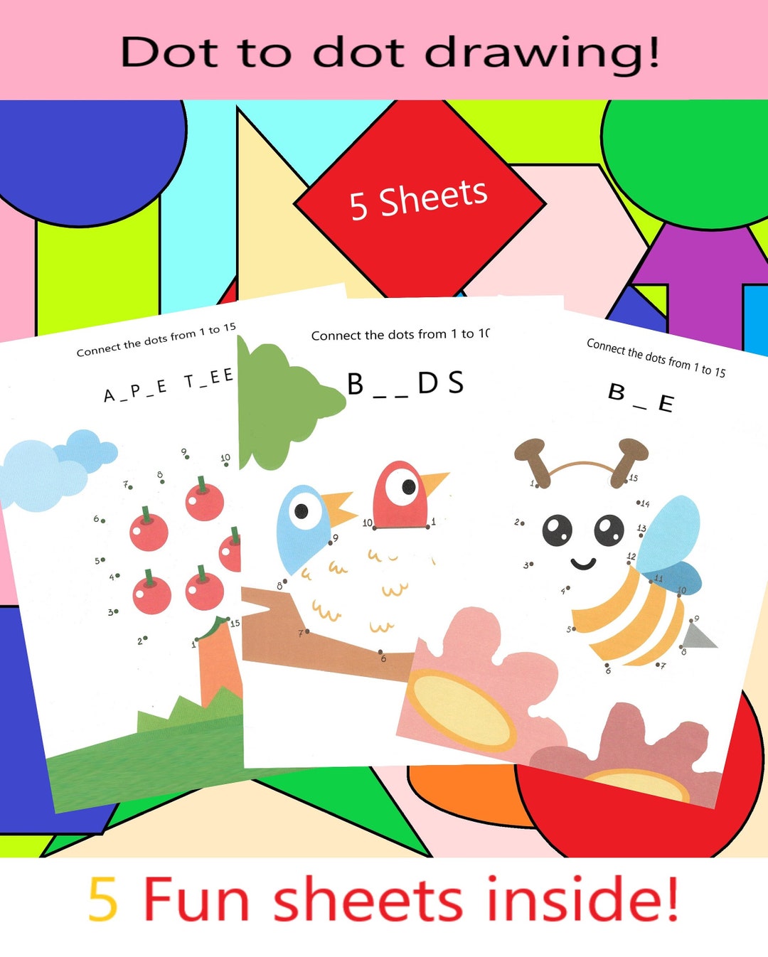 Dot to Dot | Kids Fun Number Learning - Etsy