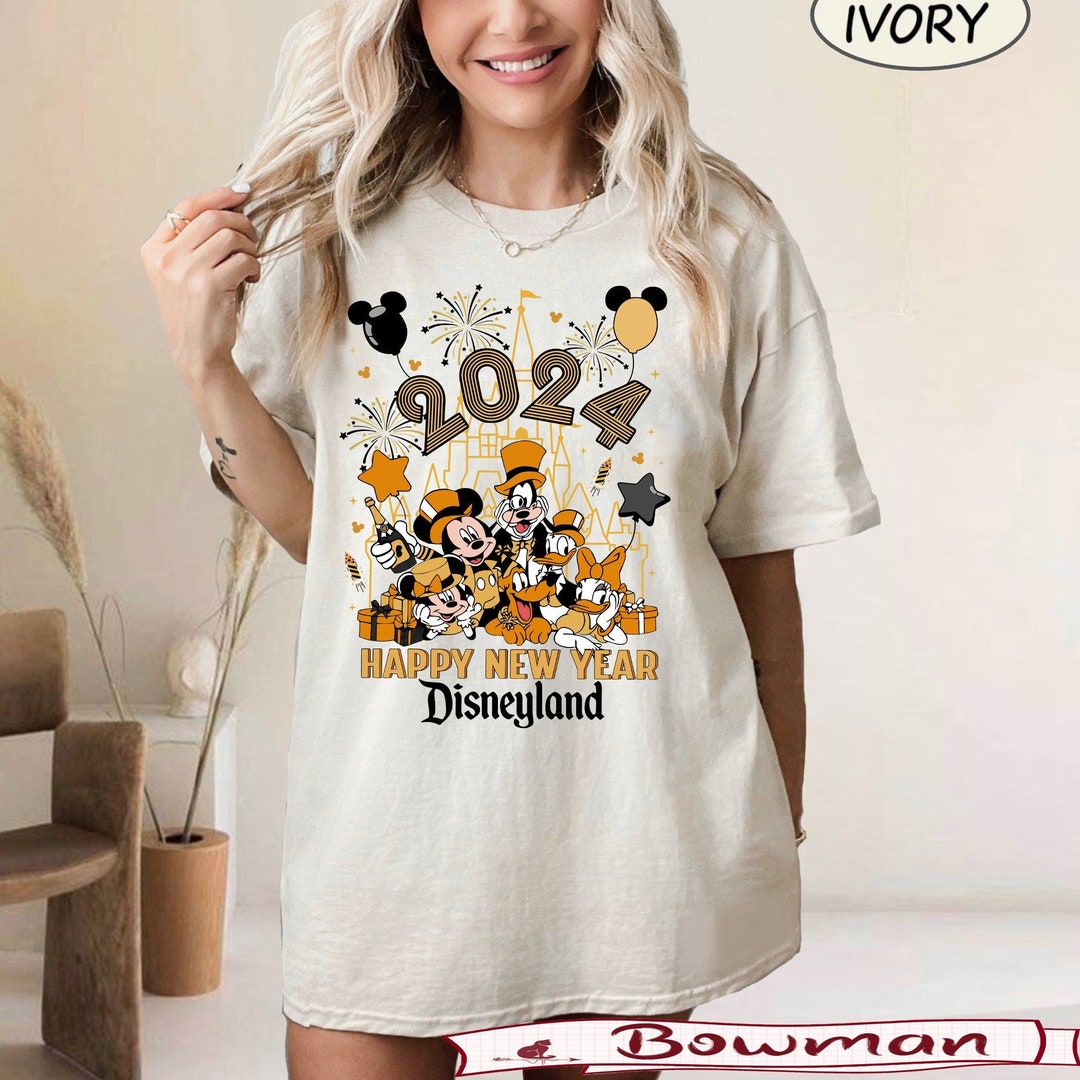 BM® Disneyland Happy New Year 2024 Sweatshirt New Year Castle - Etsy