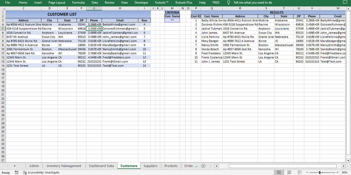 All-in-one Inventory Management System, Small Business Inventory Excel ...
