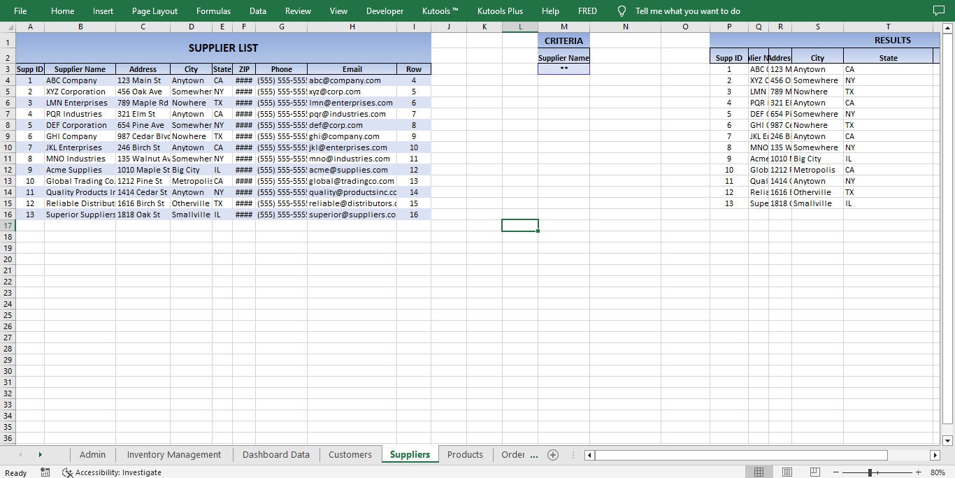 All-in-one Inventory Management System, Small Business Inventory Excel ...