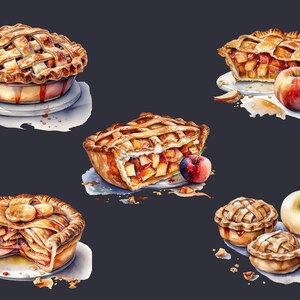 Apple Pie Clipart, Food Clipart Bundle, Cute Small Cake Clipart ...